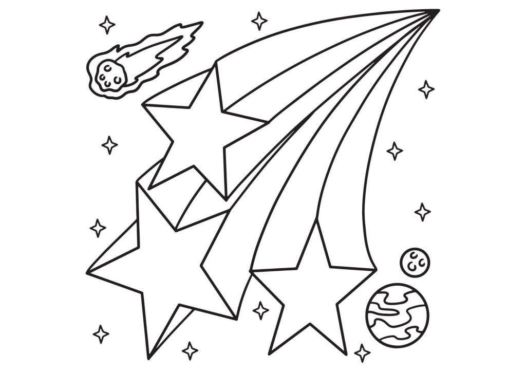 Stars Color Sheets (Free + Printable) | Kokoprint.com