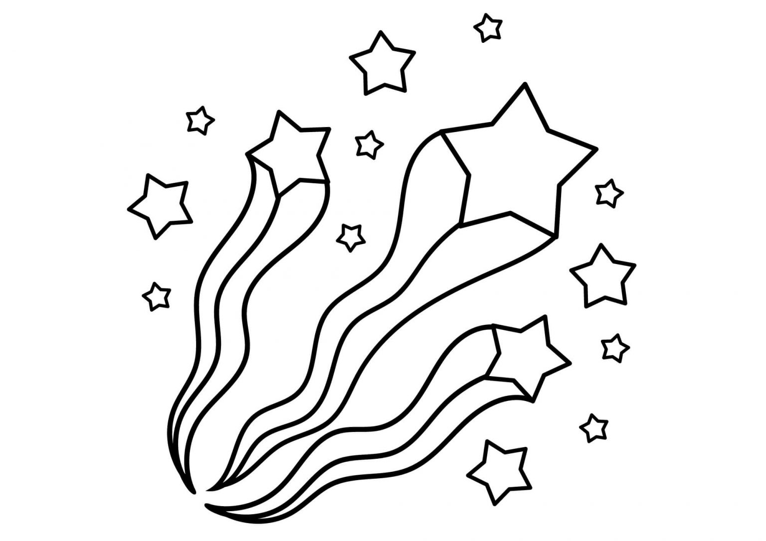 Stars Color Sheets (Free + Printable) | Kokoprint.com