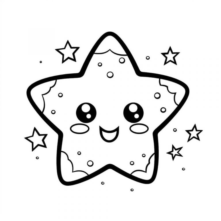 Stars Color Sheets (Free + Printable) | Kokoprint.com