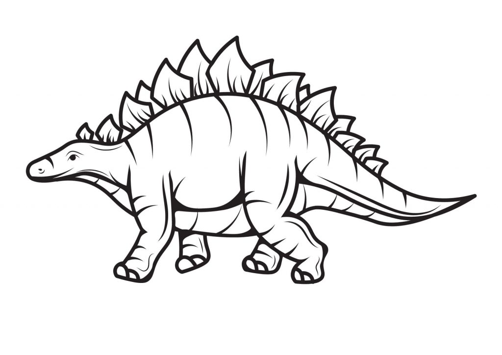 Stegosaurus pictures to color (Free + Printable)