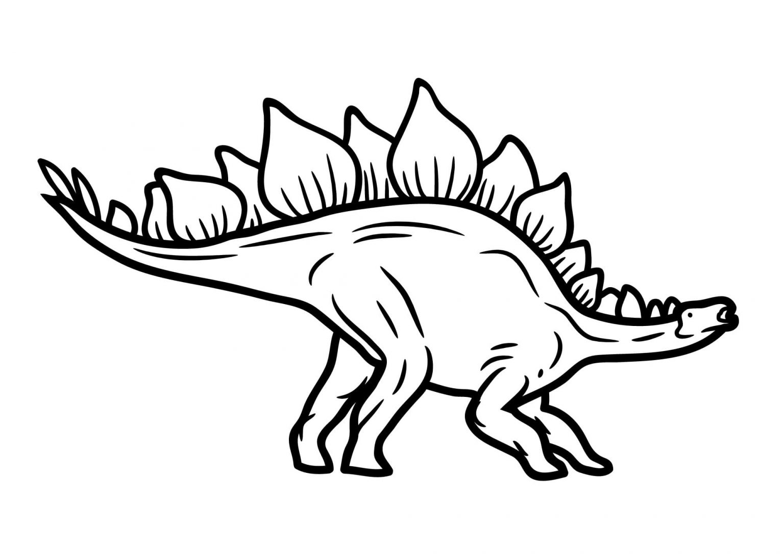 Stegosaurus pictures to color (Free + Printable)