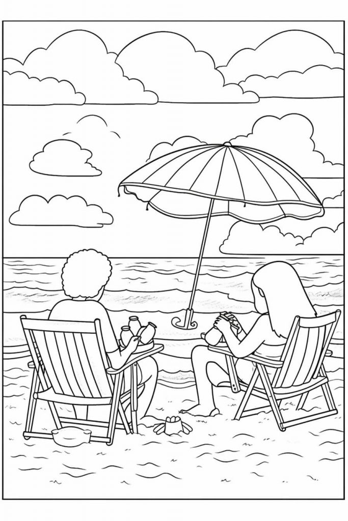 Summertime coloring sheets (free to print) | Kokoprint.com