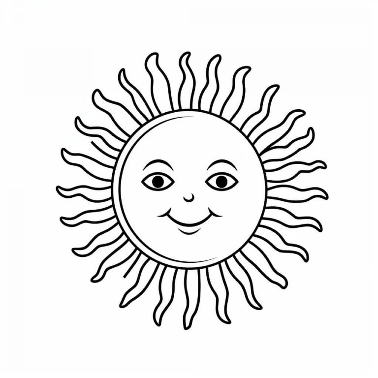 Sun Color Sheets (Free + Printable)