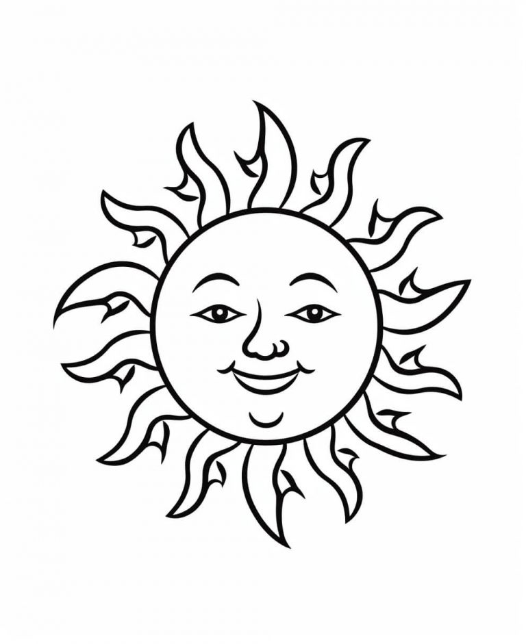 Sun Color Sheets (Free + Printable)