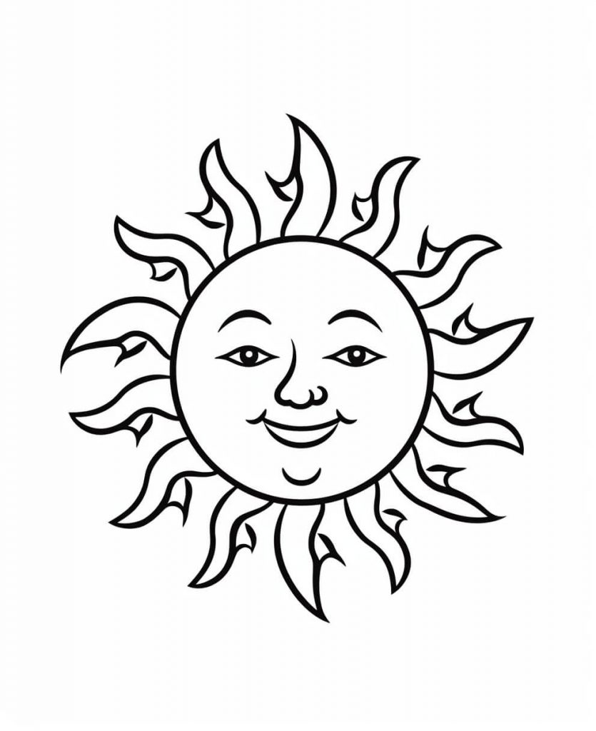 Sun Color Sheets (Free + Printable)