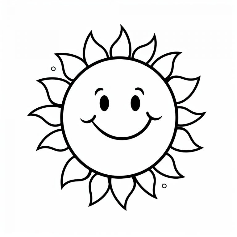 Sun Color Sheets (Free + Printable)