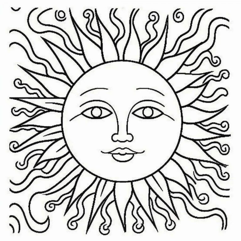 Sunshine Coloring Sheets (Free & Printable)