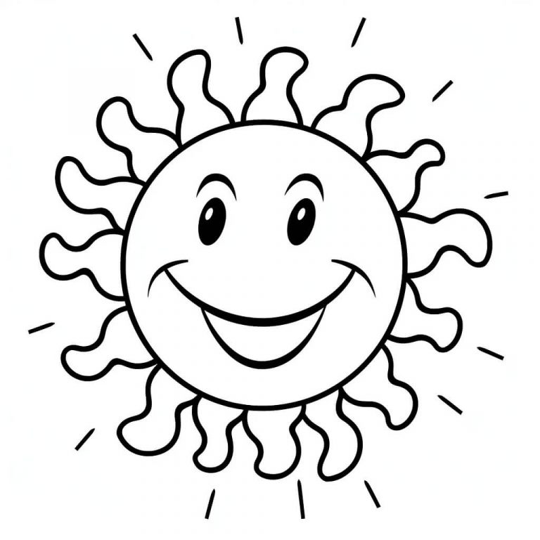Sunshine Coloring Sheets (Free & Printable)