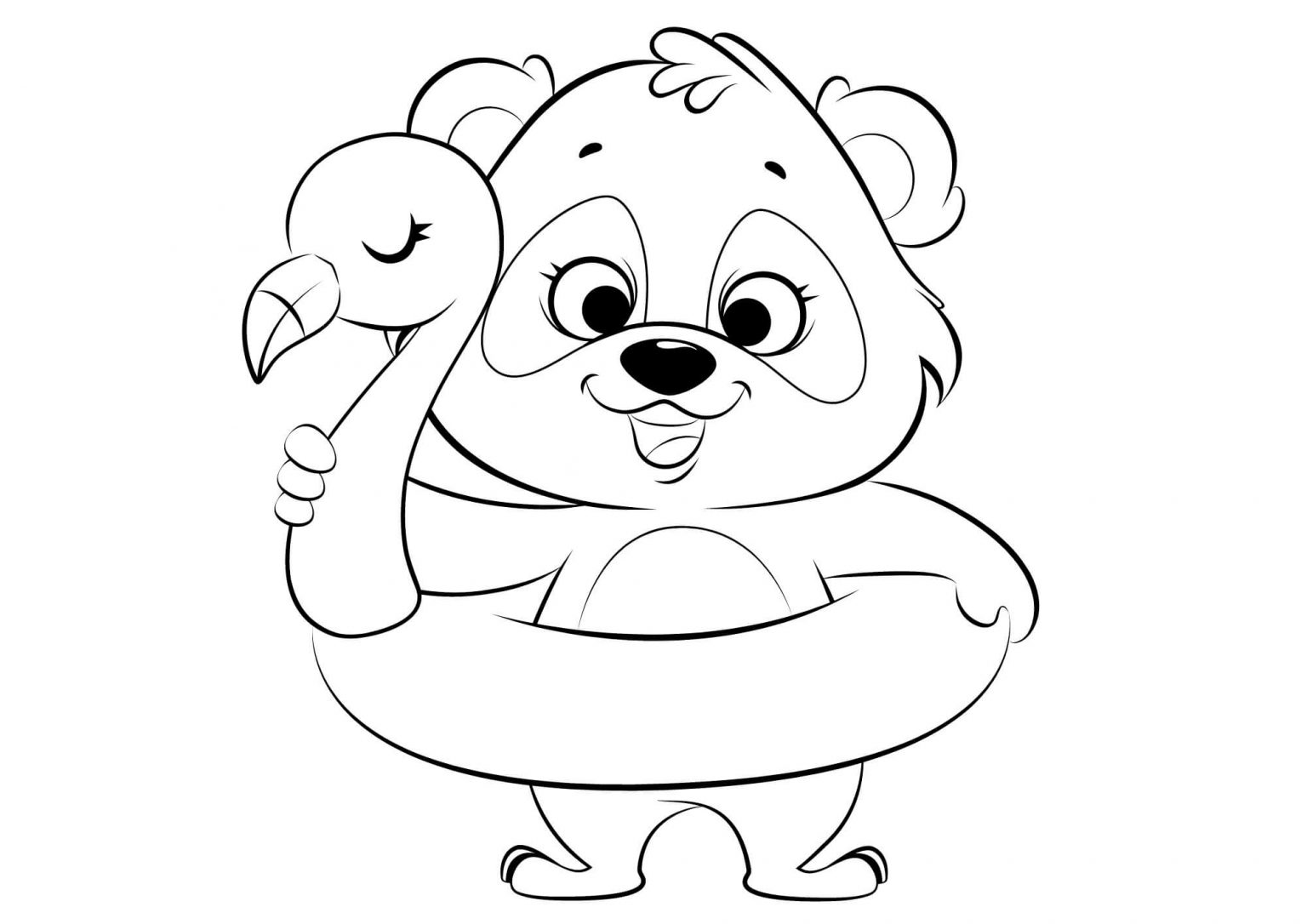 Swimming Color Sheet (Free & Printable)