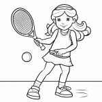 Tennis Color Sheet (Free & Printable) | Kokoprint.com