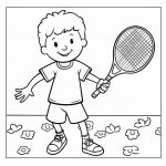 Tennis Color Sheet (Free & Printable) | Kokoprint.com