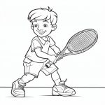 Tennis Color Sheet (Free & Printable) | Kokoprint.com