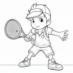Tennis Color Sheet (Free & Printable) | Kokoprint.com