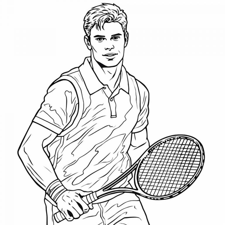 Tennis Color Sheet (Free & Printable) | Kokoprint.com