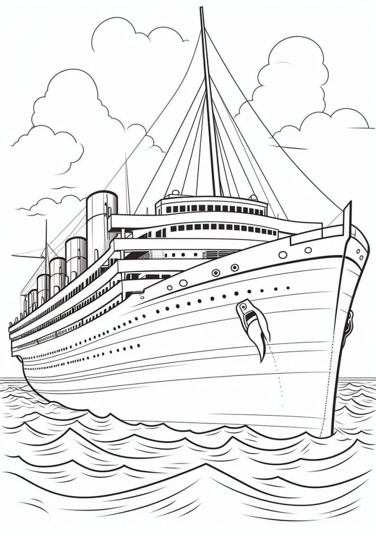 Titanic Coloring Sheets (Free & Printable)
