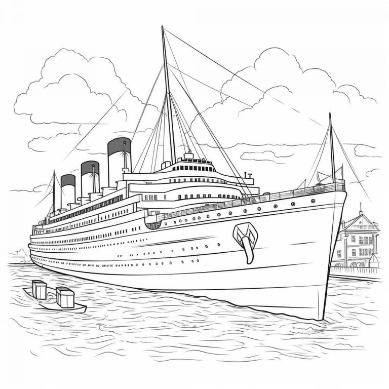 Titanic Coloring Sheets (Free & Printable)