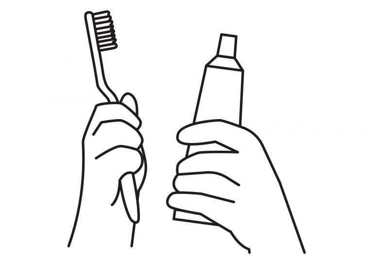 Toothbrush Coloring Sheet (Free & Printable) | Kokoprint.com