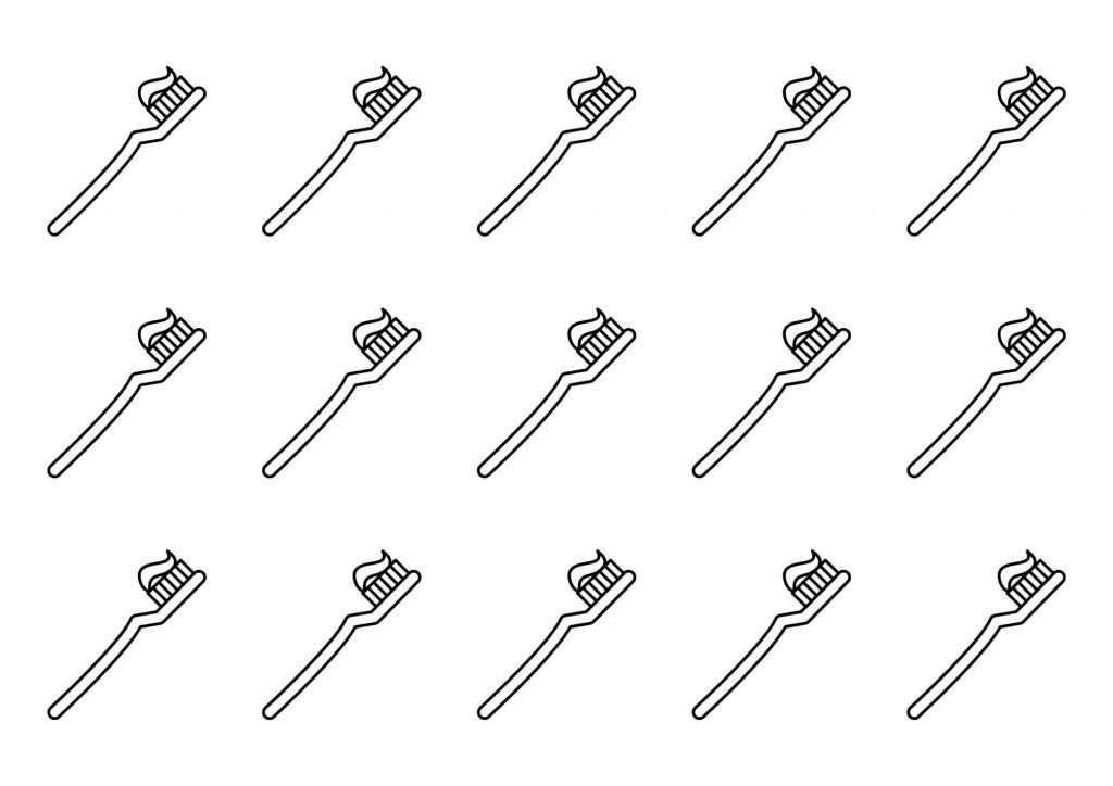 Toothbrush Coloring Sheet (Free & Printable) | Kokoprint.com