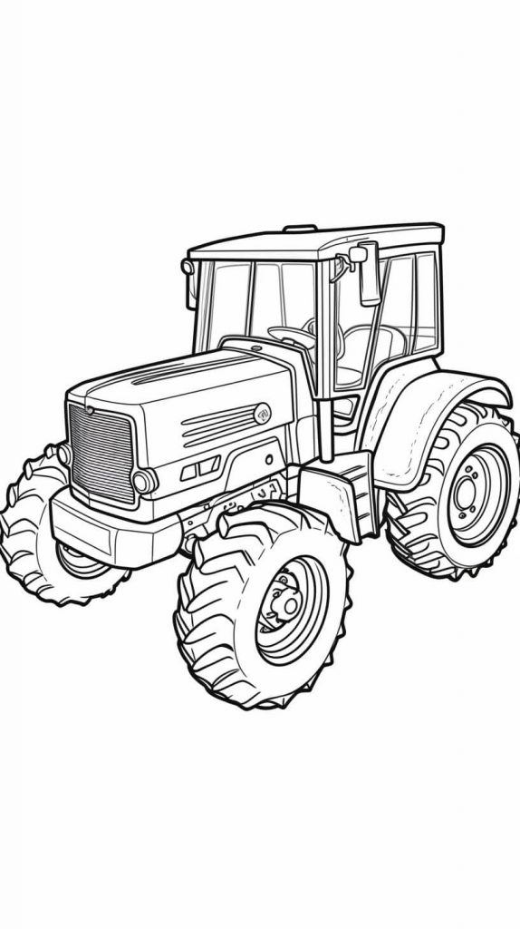 Tractor Coloring Sheets (Free & Printable)