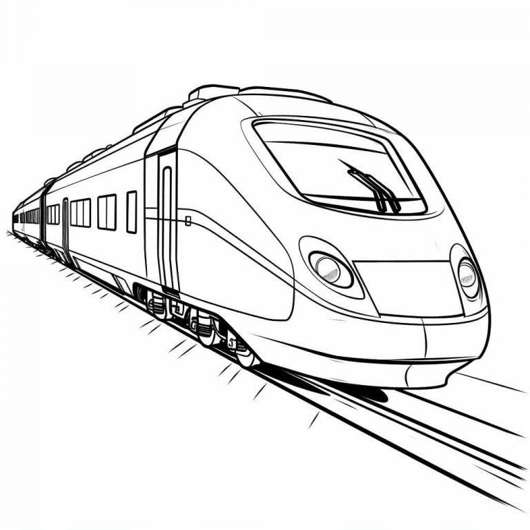 Train Color Sheet (Free + Printable)