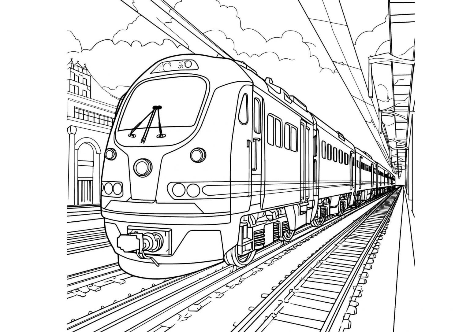 Train Color Sheet (Free + Printable)