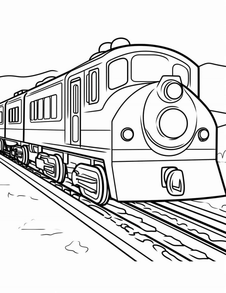 Train Color Sheet (Free + Printable)