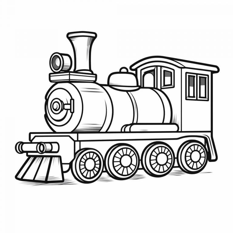 Train Color Sheet (Free + Printable)