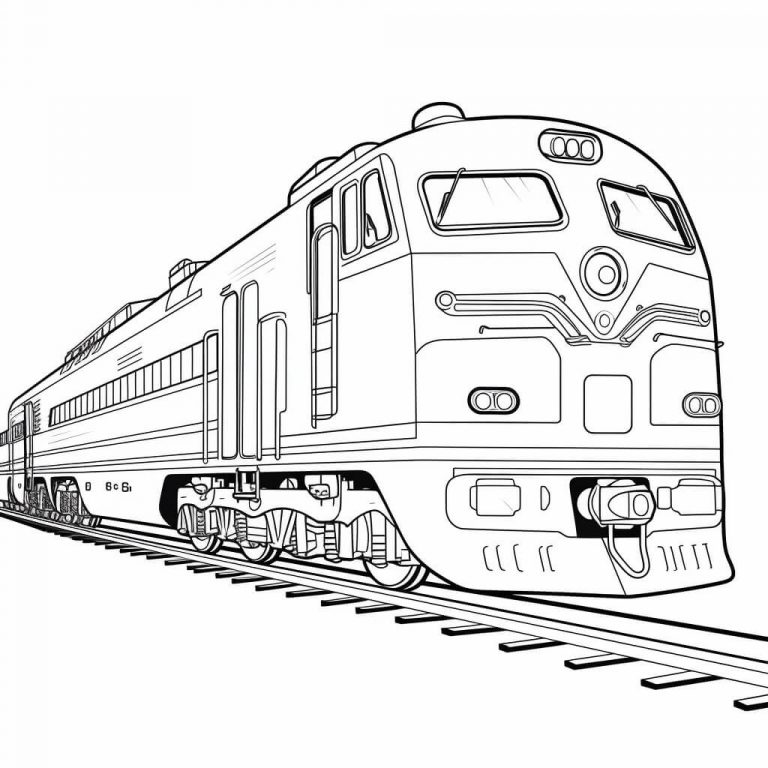 Train Color Sheet (Free + Printable)