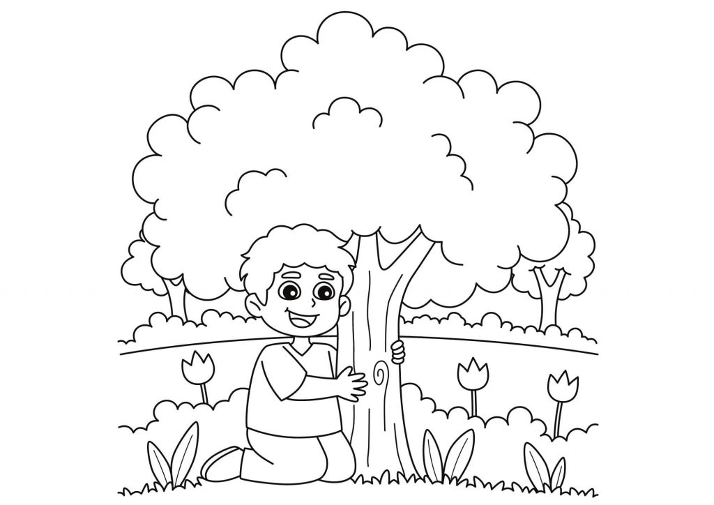 Trees Color Sheets (Free + Printable) | Kokoprint.com