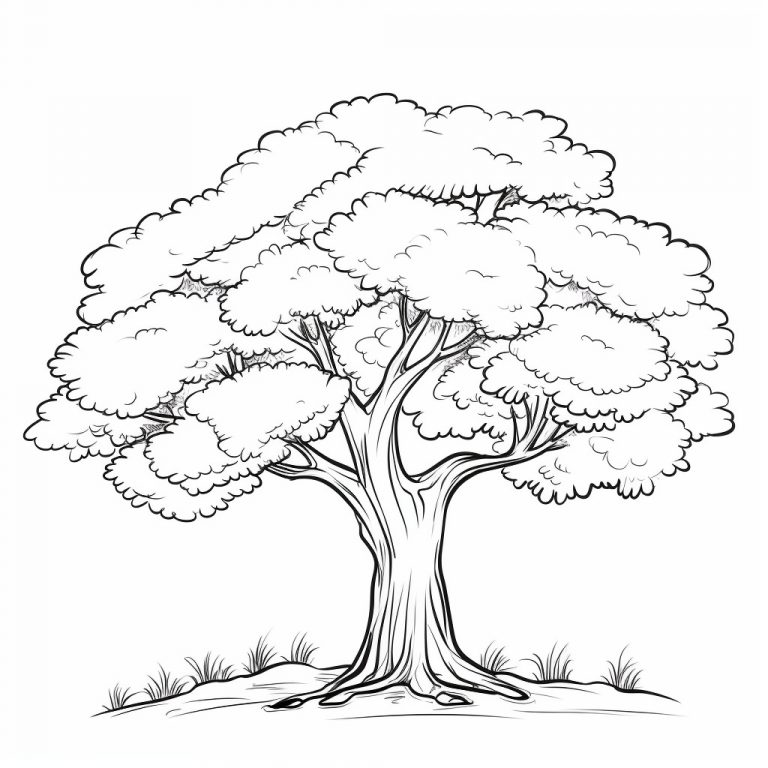 Trees Color Sheets (Free + Printable) | Kokoprint.com
