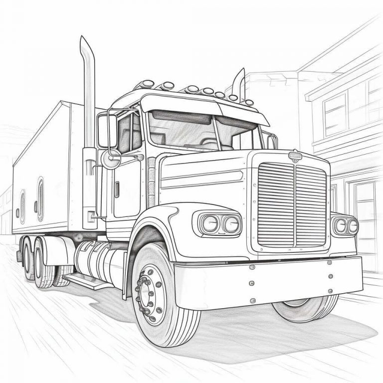 Truck Color Sheet (Free + Printable)