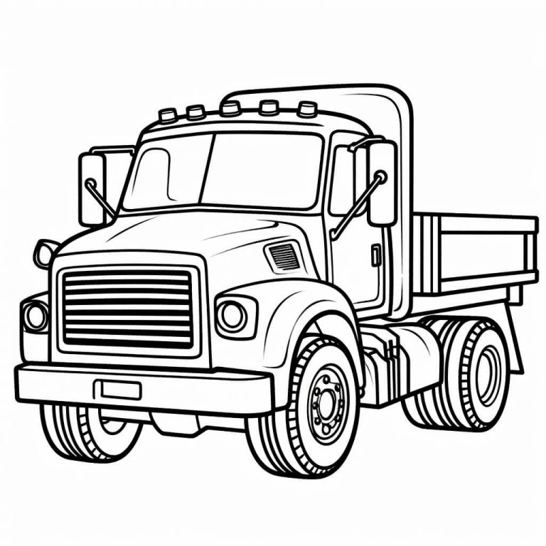 Truck Color Sheet (Free + Printable)