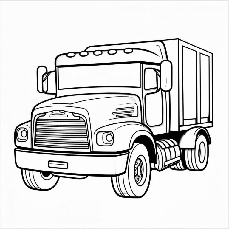 Truck Color Sheet (Free + Printable)