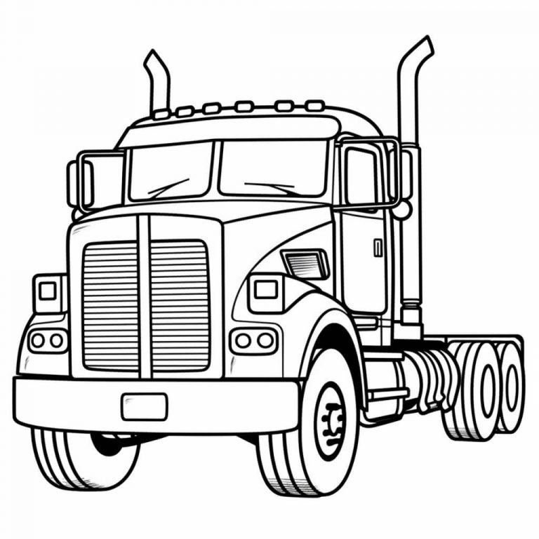 Truck Color Sheet (Free + Printable)