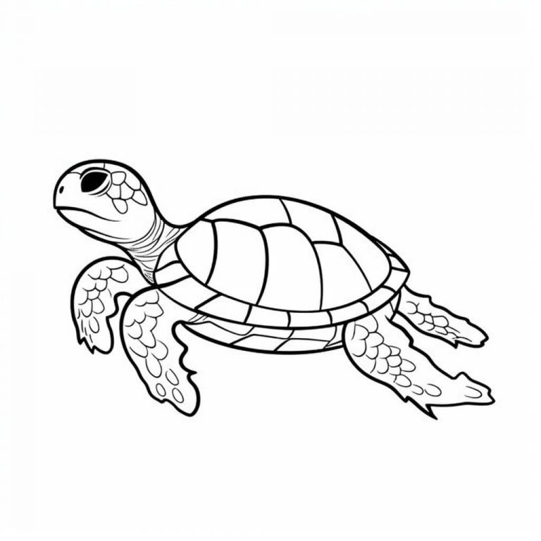 Turtle Coloring Sheets (Free + Printable)