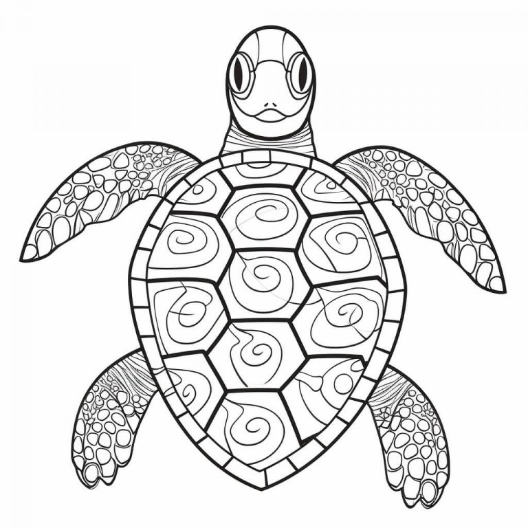 Turtle Coloring Sheets (Free + Printable)