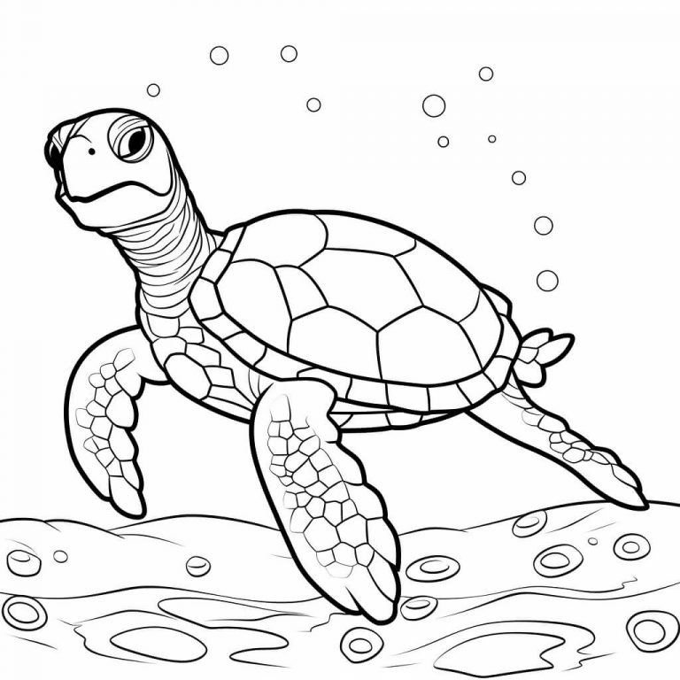 Turtle Coloring Sheets (Free + Printable)