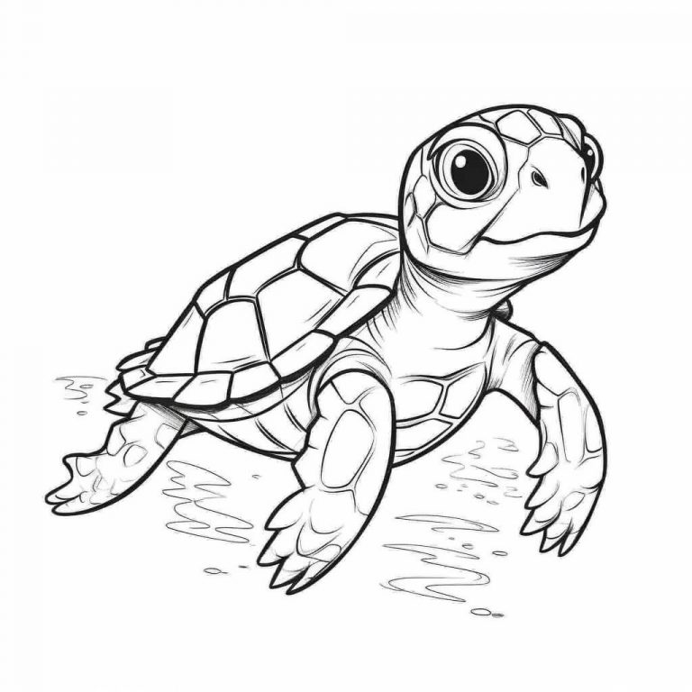 Turtle Coloring Sheets (Free + Printable)