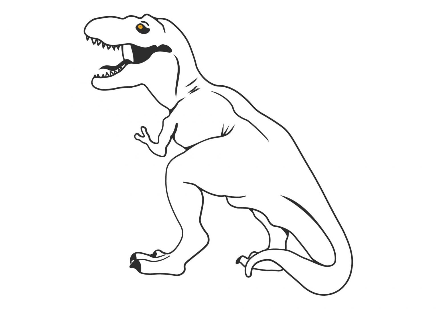 Tyrannosaurus Color Sheet (Free + Printable)