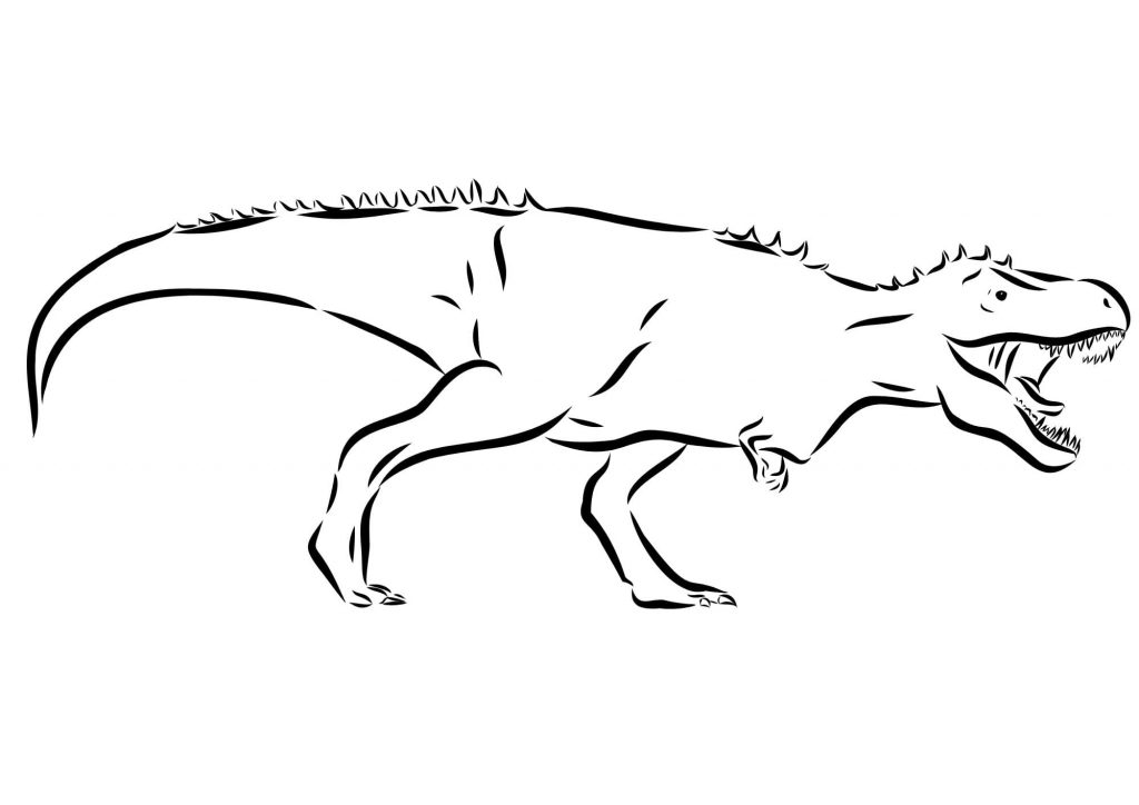 Tyrannosaurus Color Sheet (Free + Printable)