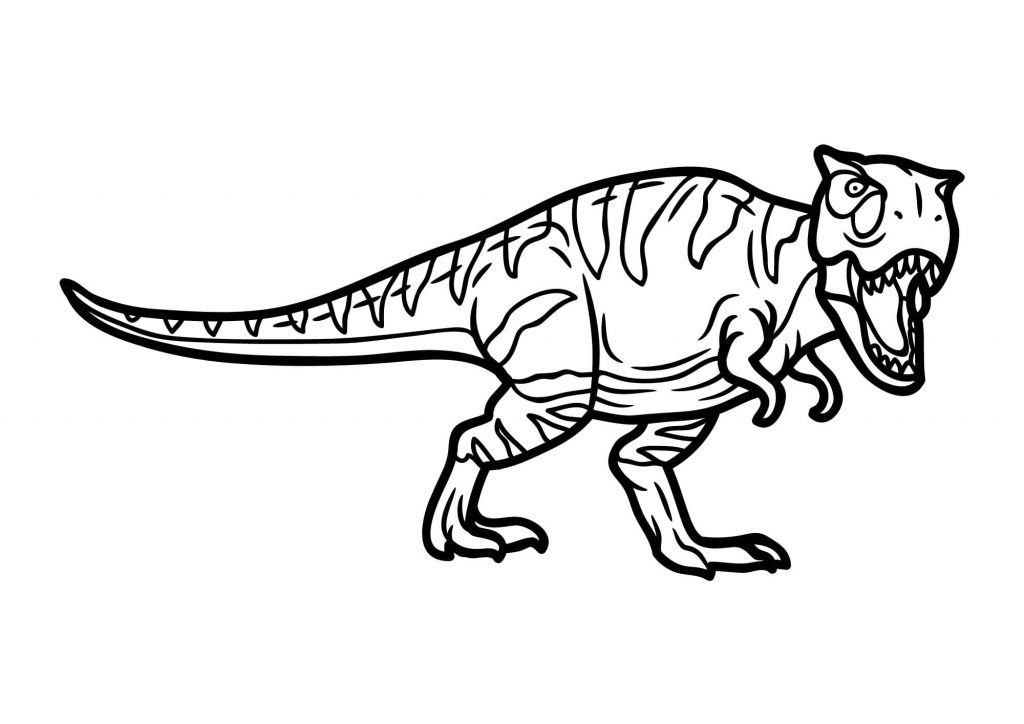 Tyrannosaurus Color Sheet (Free + Printable)
