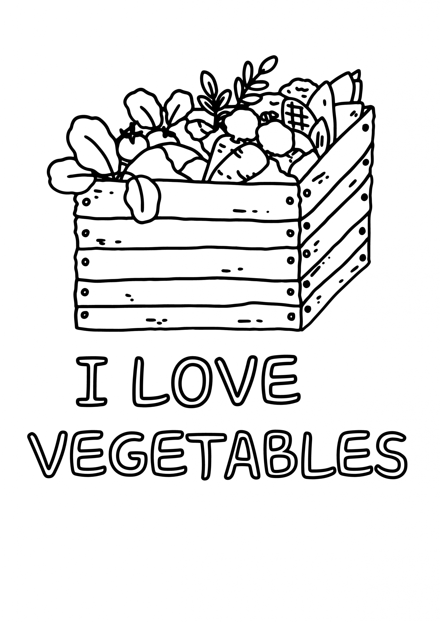 Vegetables Color Sheet (Free + Printable) | Kokoprint.com