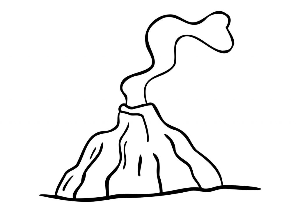 Volcano Color Sheets (Free + Printable) | Kokoprint.com