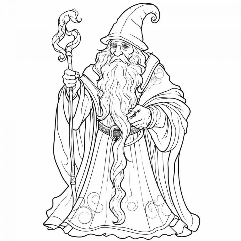 Wizard Color Sheets (Free + Printable) | Kokoprint.com