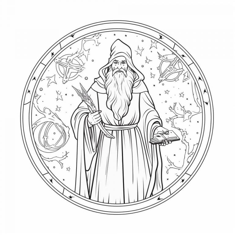 Wizard Color Sheets (Free + Printable) | Kokoprint.com