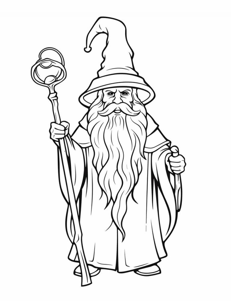 Wizard Color Sheets (Free + Printable) | Kokoprint.com