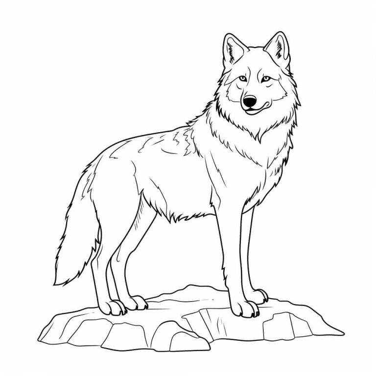 Wolf Color Sheets (Free + Printable)