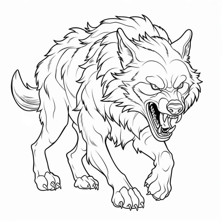 Wolf Color Sheets (Free + Printable)