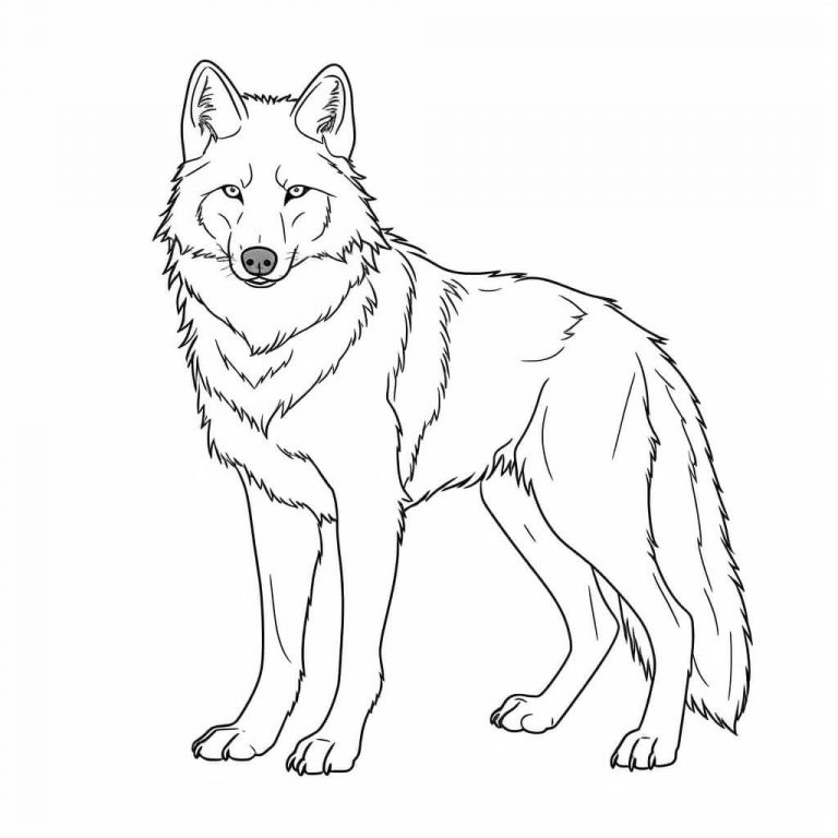 Wolf Color Sheets (Free + Printable)