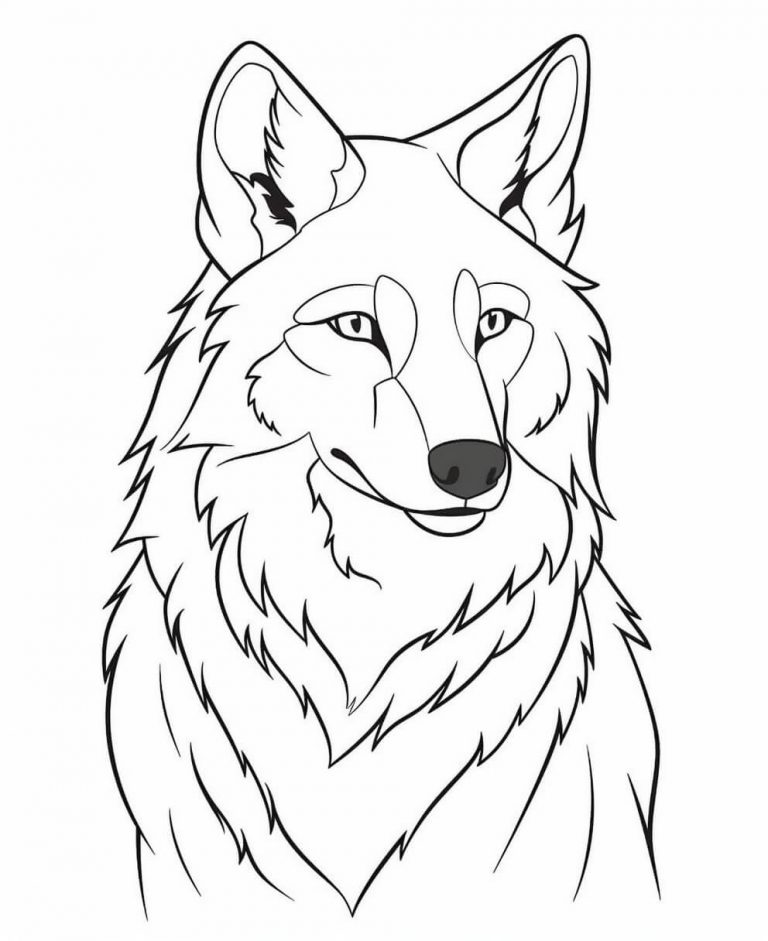 Wolf Color Sheets (Free + Printable)